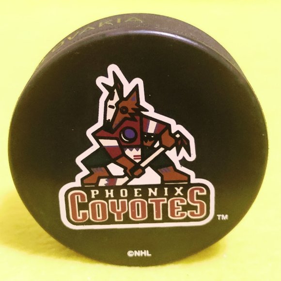 NHL | Other | Vintage Phoenix Coyotes Hockey Puck Original Logo ...